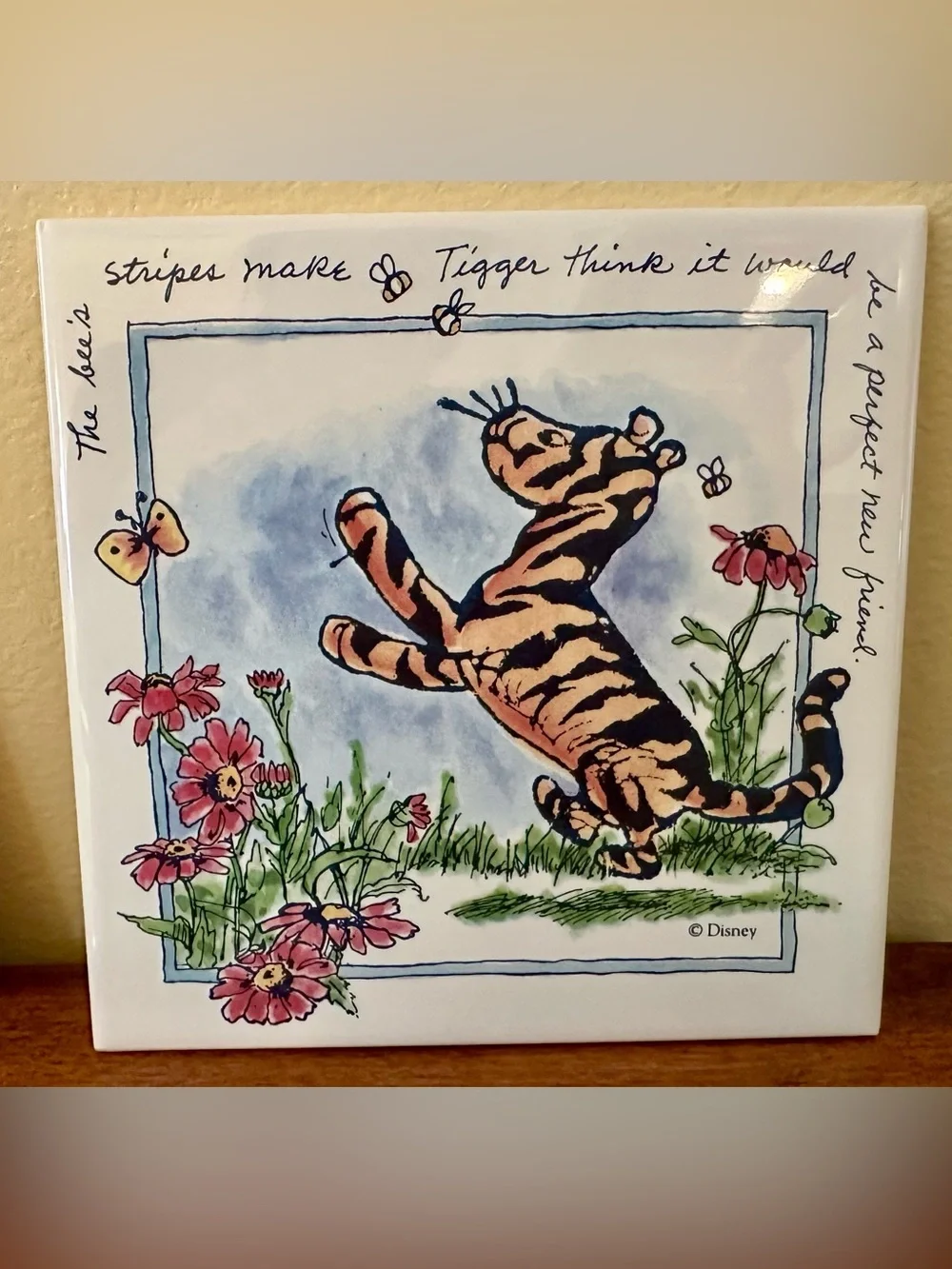 Disney | Other | Disney Classic Winnie The Pooh Ceramic Tile Trivet ...